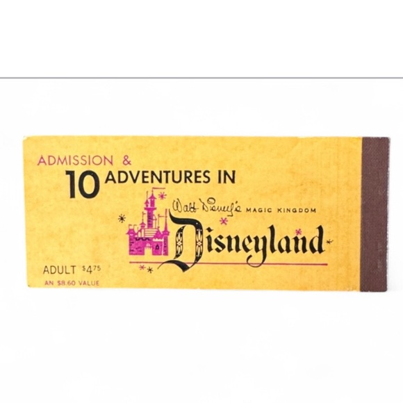 Disney | Other | Vintage Collectible Disneyland Ticket Book May 969 ...
